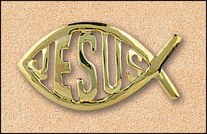 Gold Plated Jesus Fish Lapel Pin – Potters House Limited