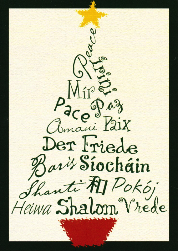 Christmas Cards – Word Tree (Pack of 25) – Potters House Limited