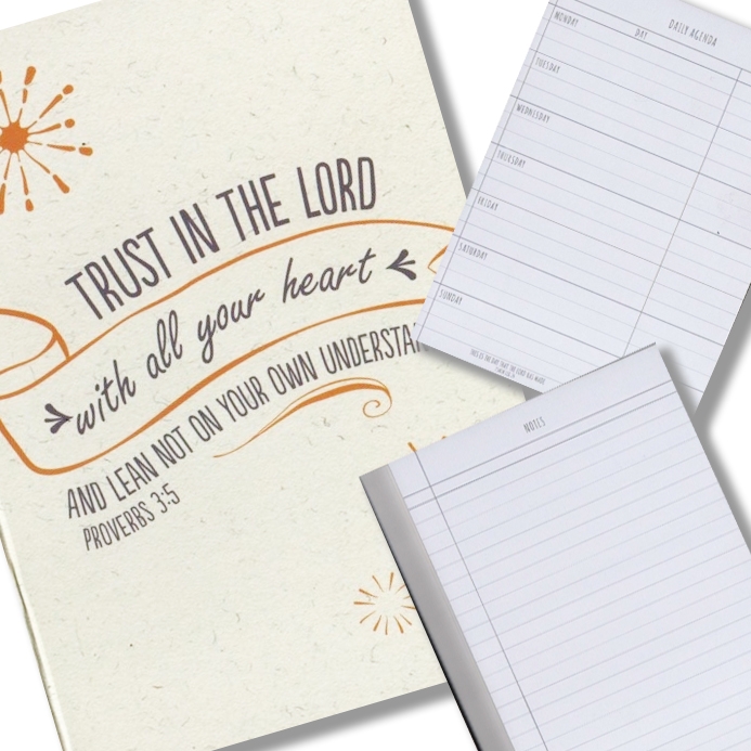 Trust in The Lord Notepad & Daily Planner – Potters House Limited