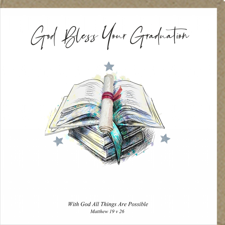 God Bless Your Graduation Greetings Card – Potters House Limited