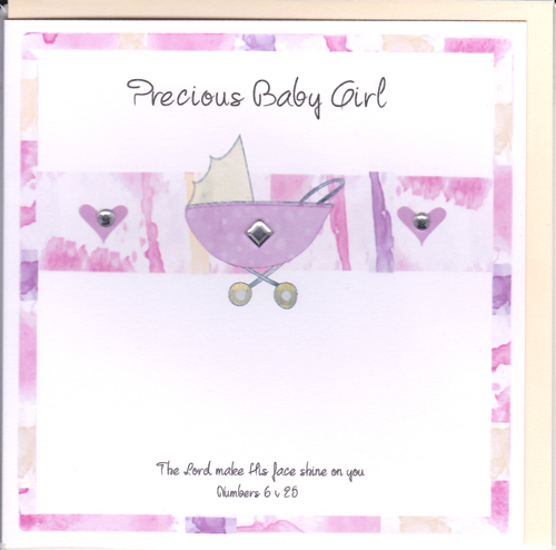 Potty Mouse Precious Baby Girl Greetings Card – Potters House Limited