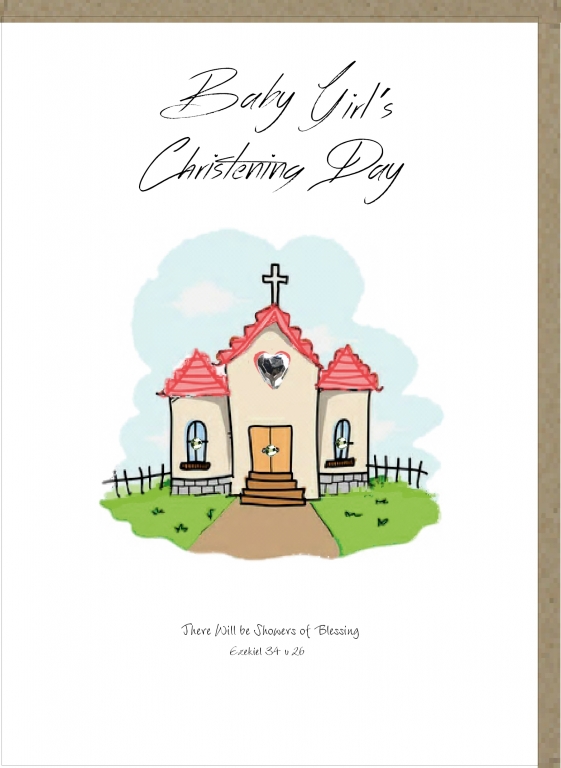 Potty Mouse Greetings Card Christening Girl – Potters House Limited