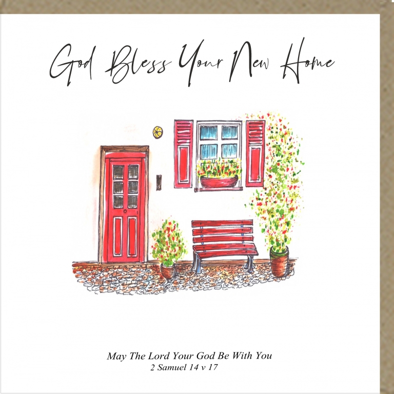 God Bless Your New Home Greetings Card – Potters House Limited