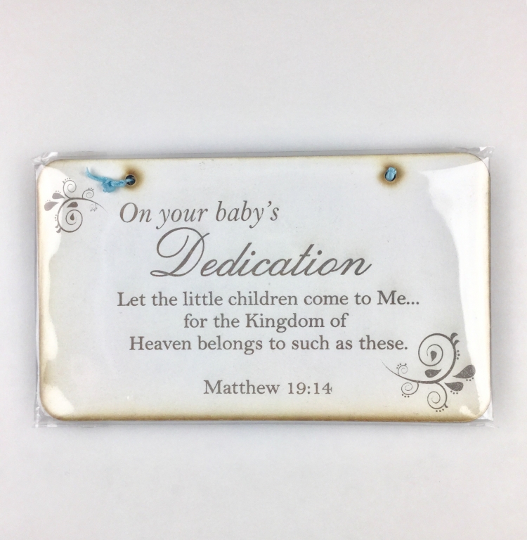 Rock Foundation Oblong Plaque – Dedication Blue Ribbon – Potters House ...