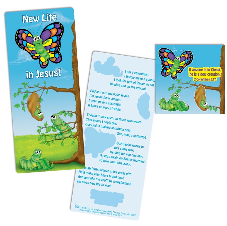 New Life in Jesus Activity Bookmark with Stickers – Potters House Limited