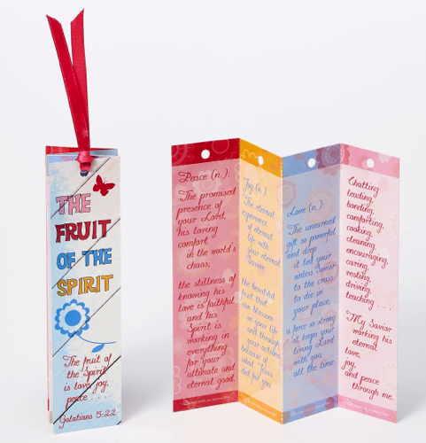 Love, Joy, Peace Accordion Bookmarks with Ribbon – Potters House Limited