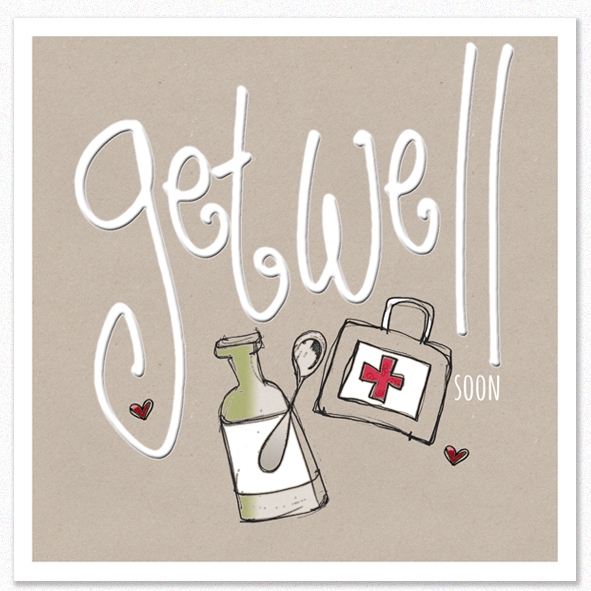 Tracey Russell Greetings Card Get Well Soon – Potters House Limited