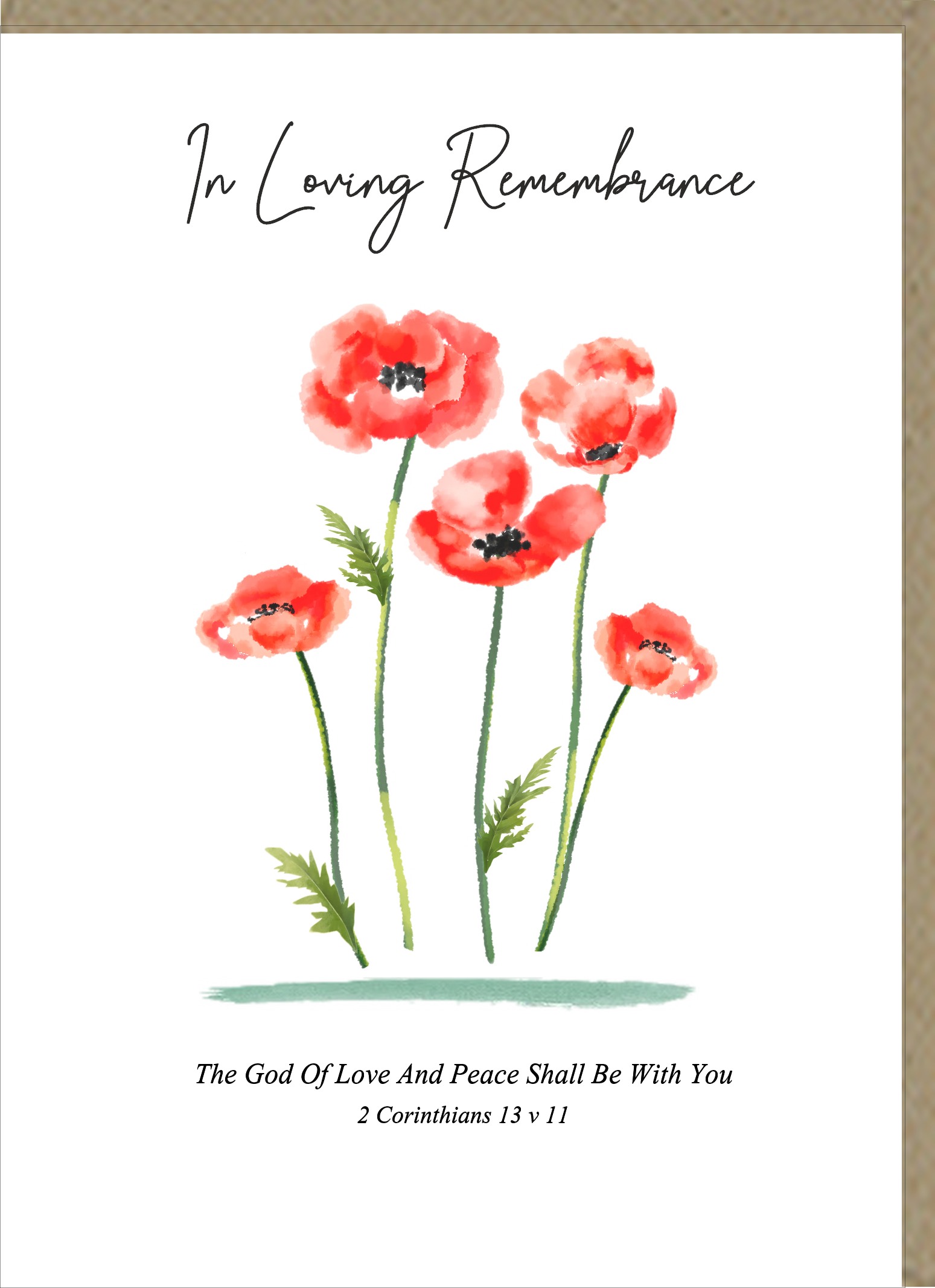 In Loving Remembrance Greetings Card – Potters House Limited
