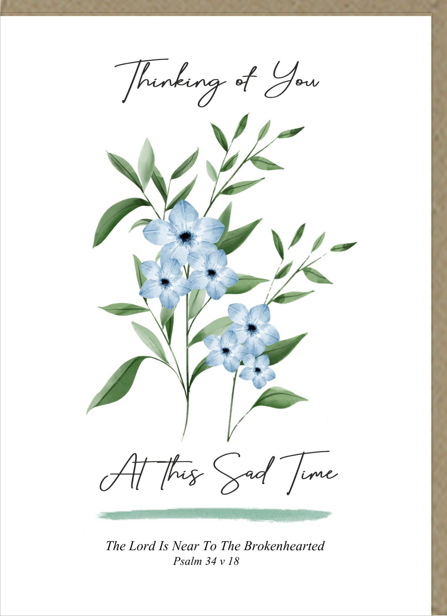 Thinking Of You At This Sad Time Greetings Card – Potters House Limited