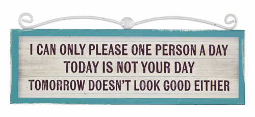 Signs of Times Plaque One Person – Potters House Limited