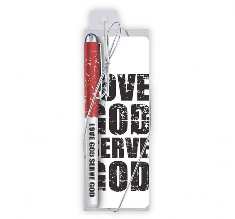 Love God Serve God Pen & Bookmark Set – Potters House Limited
