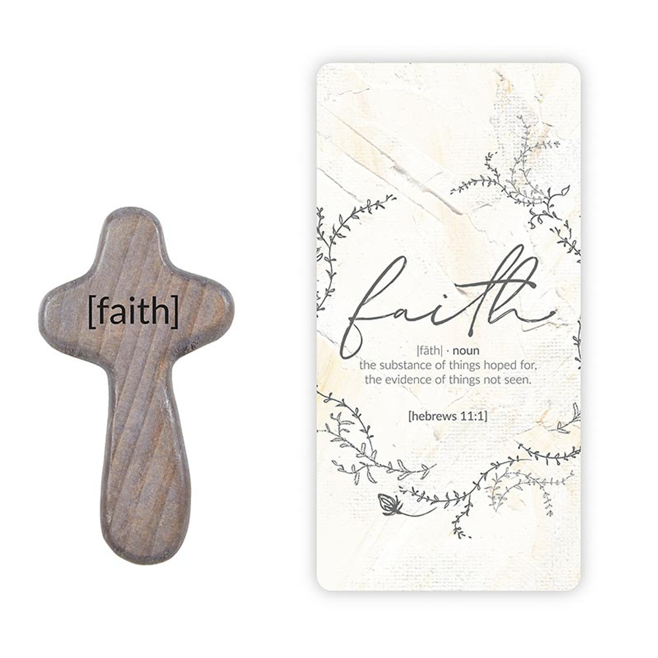 Faith Hand-Held Prayer Cross with Card – Potters House Limited