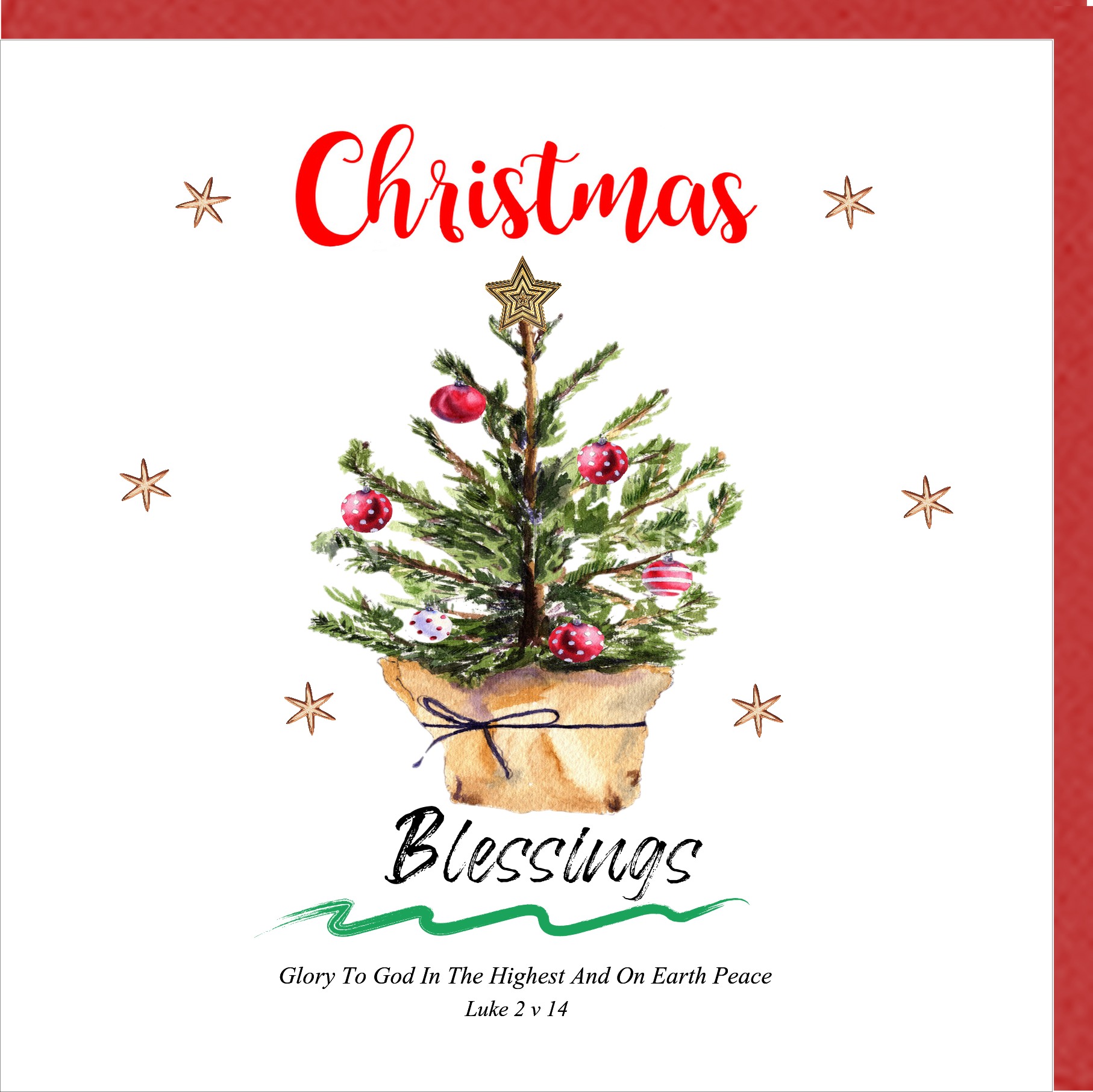 Christmas Blessings Greetings Card – Potters House Limited