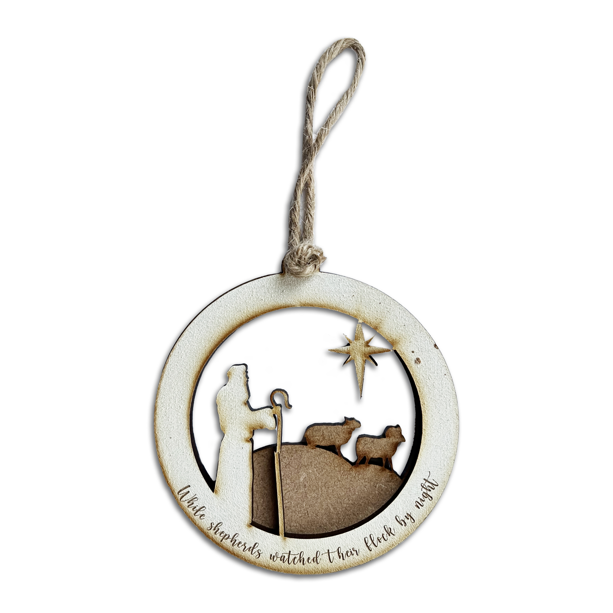 Christmas Decoration While Shepherds Watched Their Flock By Night ...