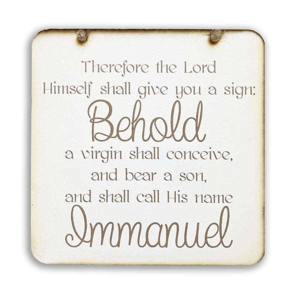 Behold Immanuel Square Plaque – Potters House Limited