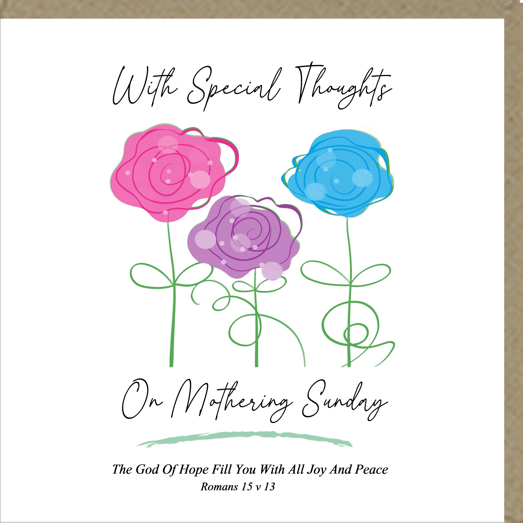 With Special Thoughts On Mothering Sunday Greetings Cards – Potters ...