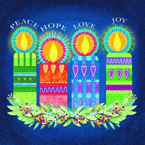 Candlelight Christmas Cards – Pack of 10 – Potters House Limited