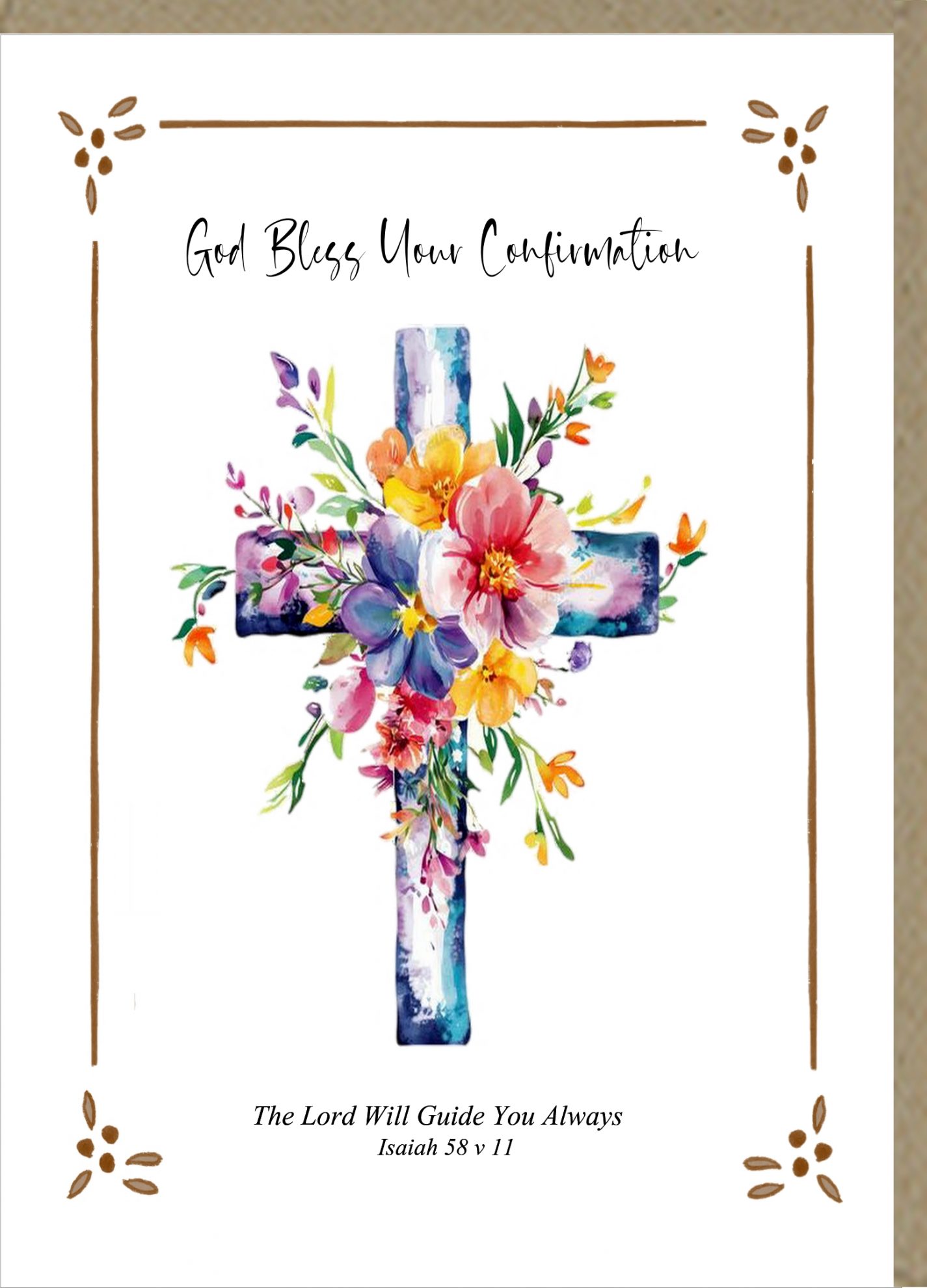 God Bless Your Confirmation Greetings Card – Potters House Limited