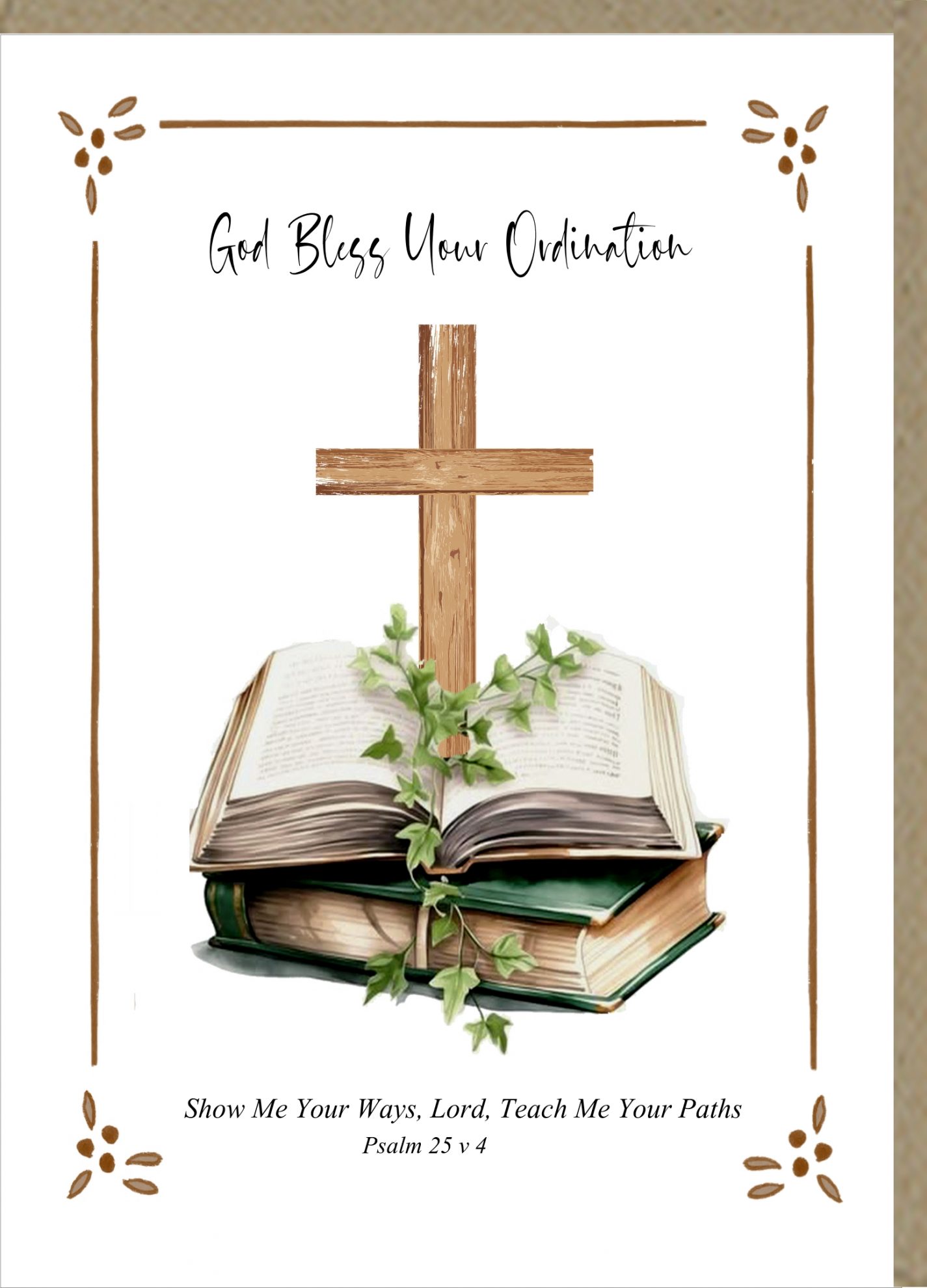 God Bless Your Ordination Greetings Card – Potters House Limited