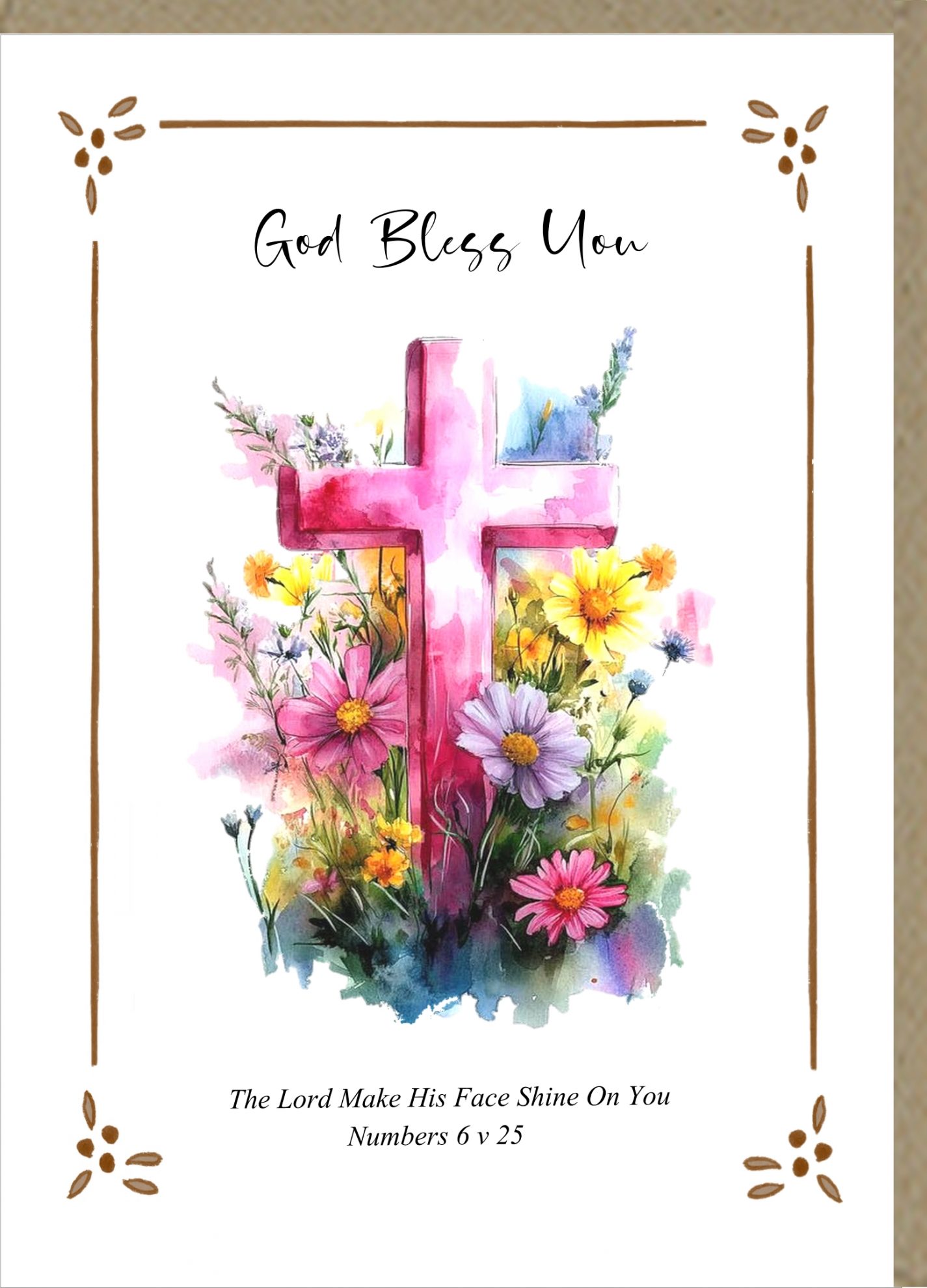 God Bless You Greetings Card – Potters House Limited