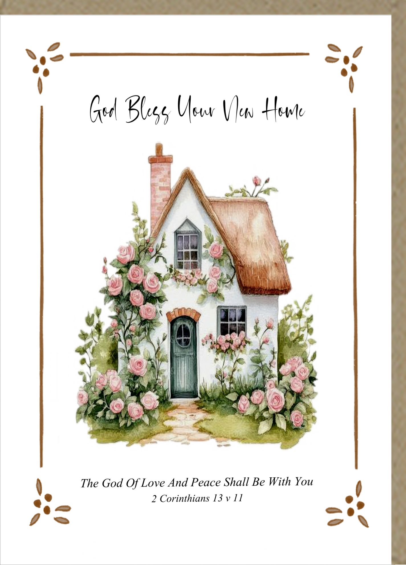 God Bless Your New Home Greetings Card – Potters House Limited