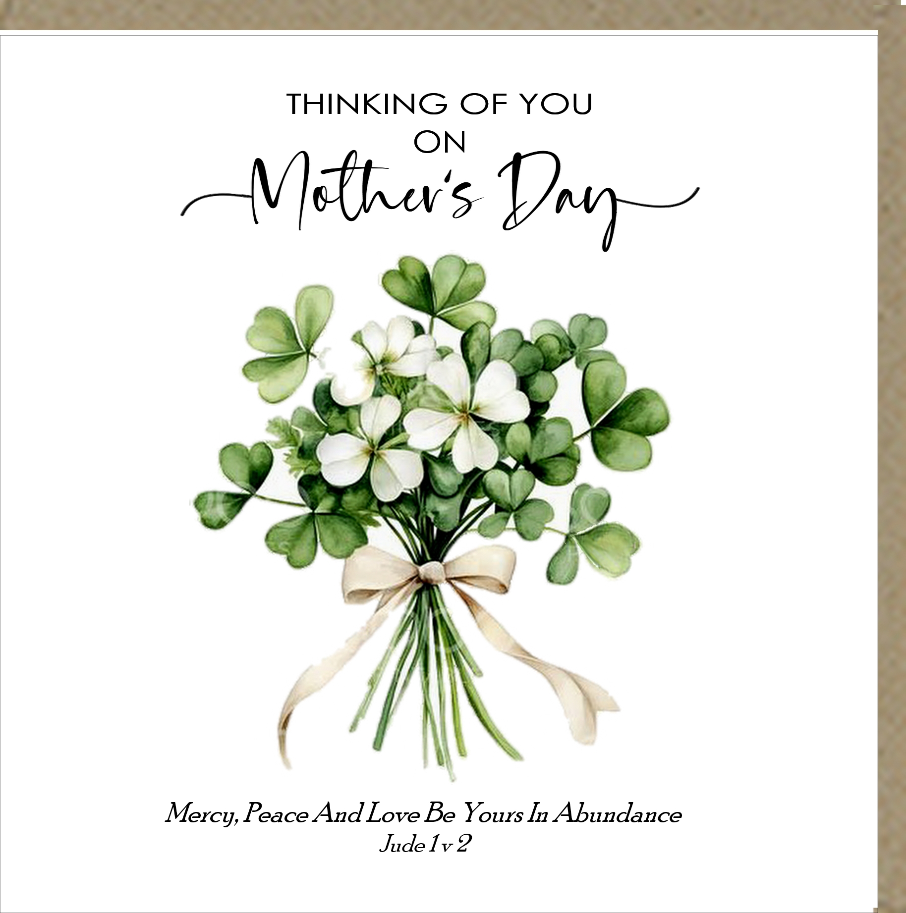 Thinking Of You On Mother’s Day Greetings Card – Potters House Limited