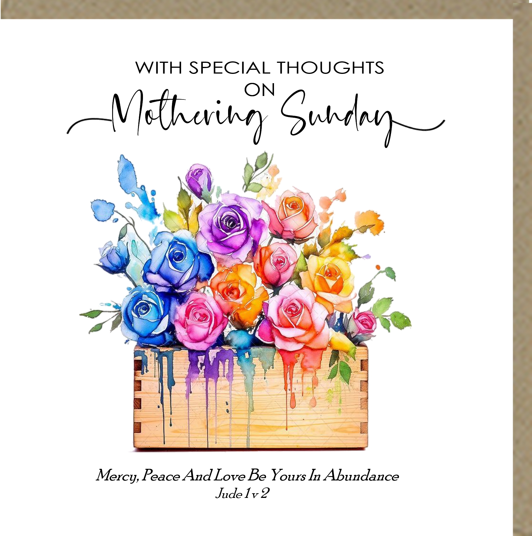 With Special Thoughts On Mothering Sunday Greetings Card – Potters ...