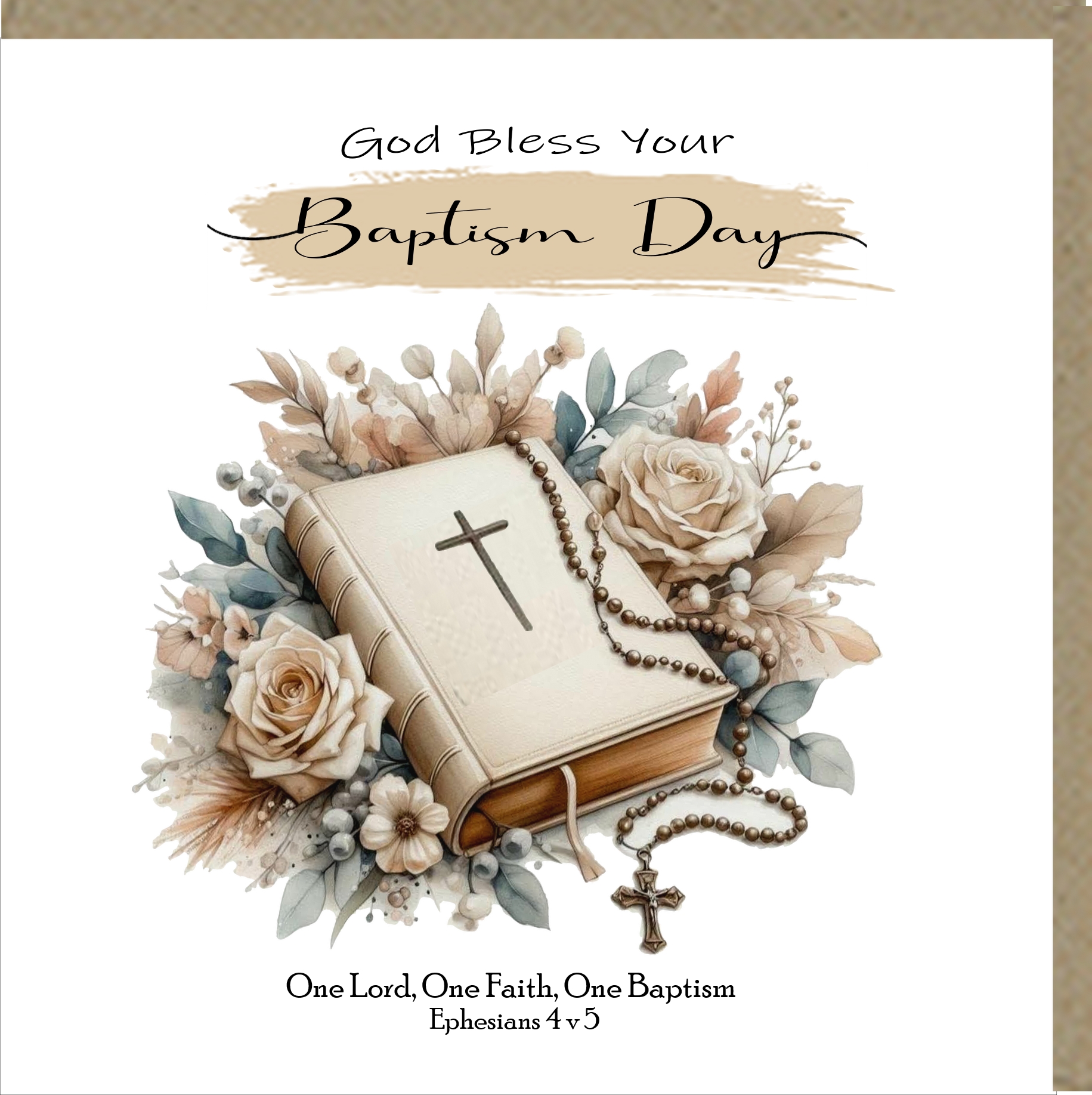 God Bless Your Baptism Day Greeting Cards – Potters House Limited