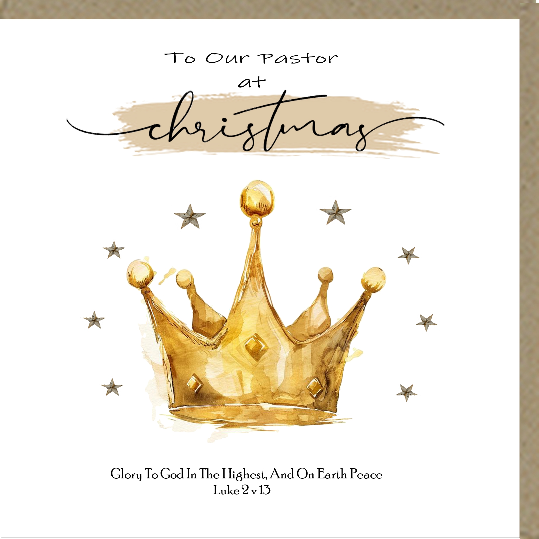 To Our Pastor at Christmas Greeting Cards – Potters House Limited