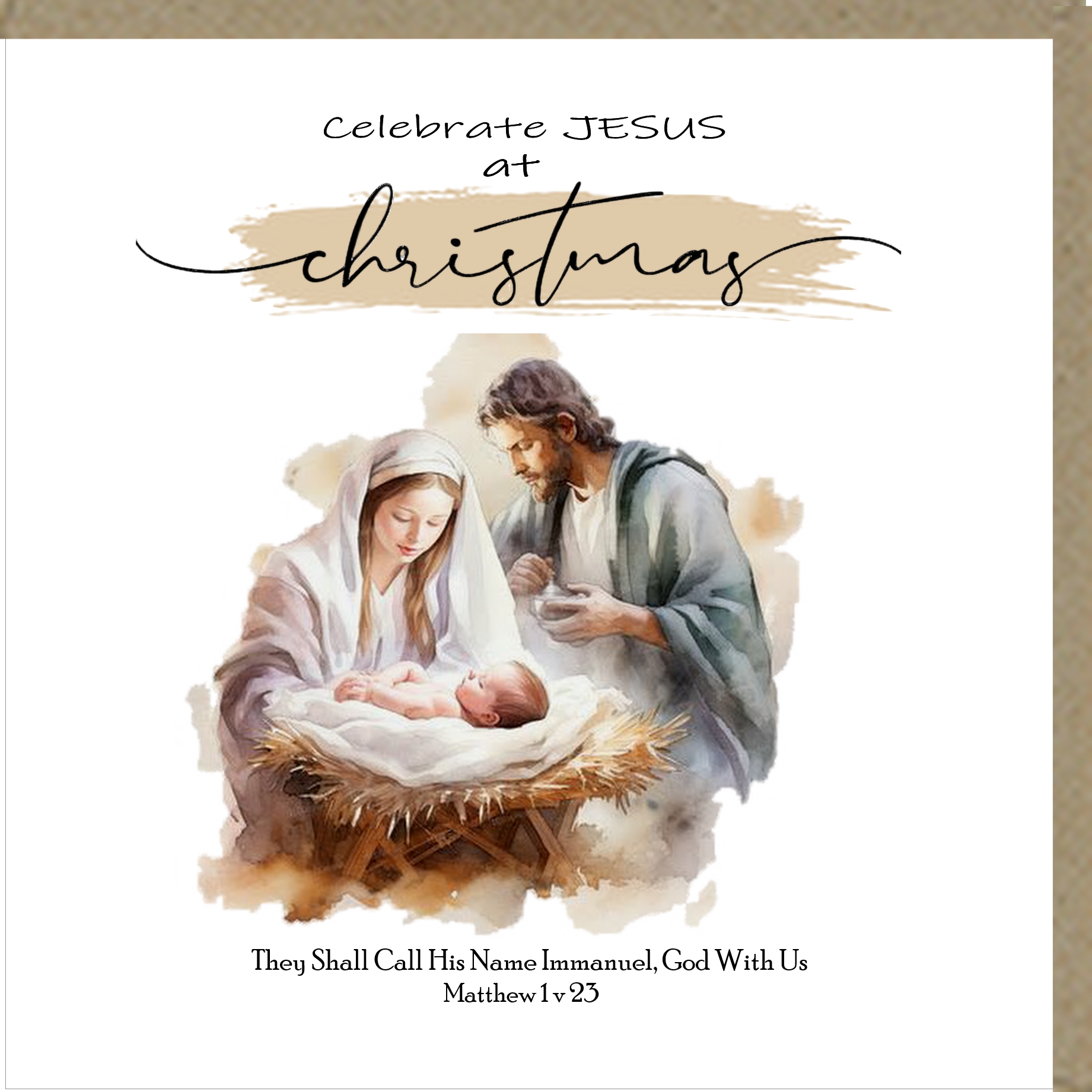 Celebrate Jesus at Christmas Greeting Cards – Potters House Limited